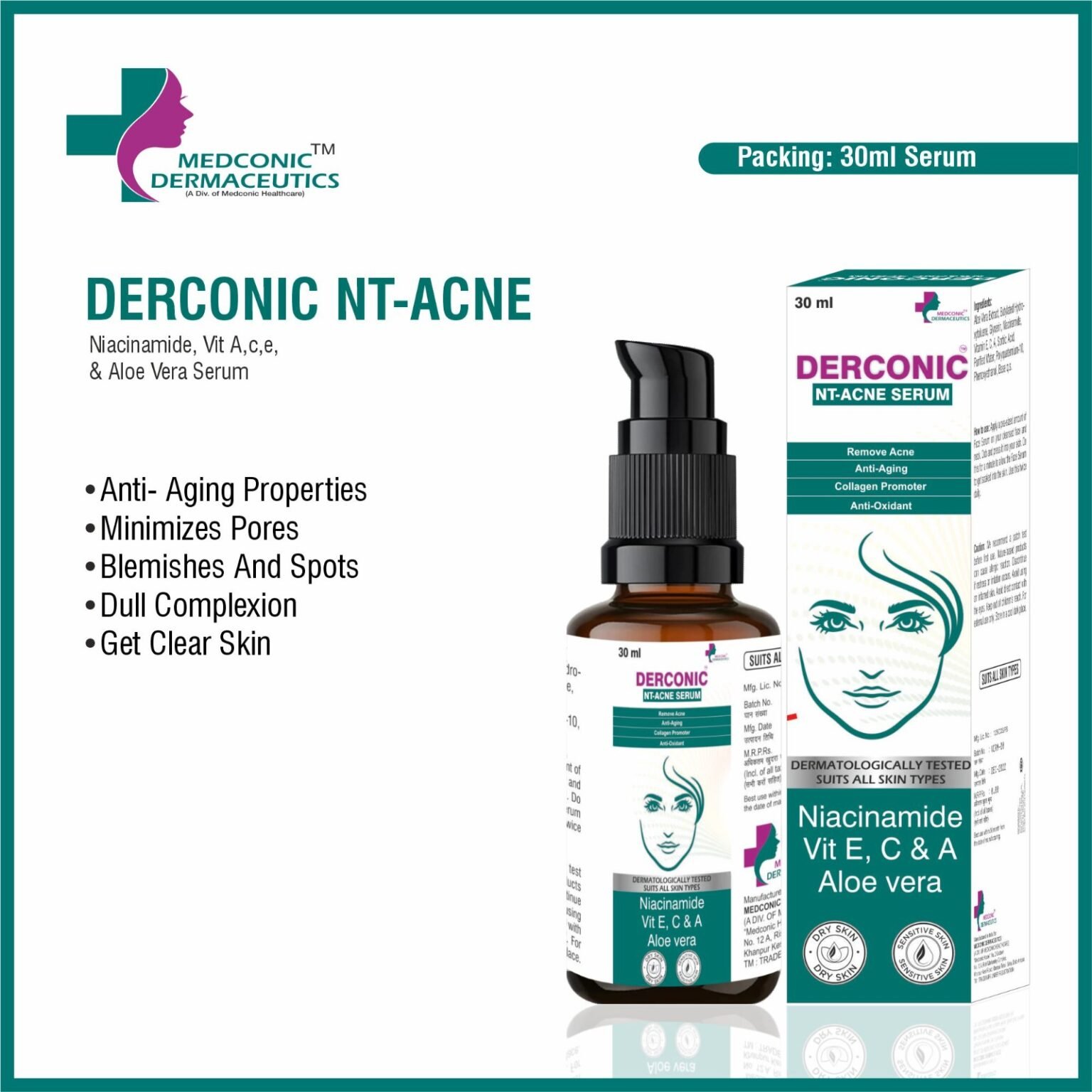 DERCONIC NT-ACNE SERUM - Medconic Dermaceutics